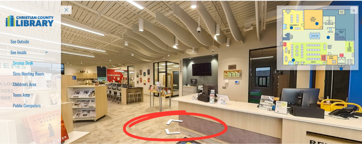 How To Take A Virtual Tour of the Library - Christian County Library